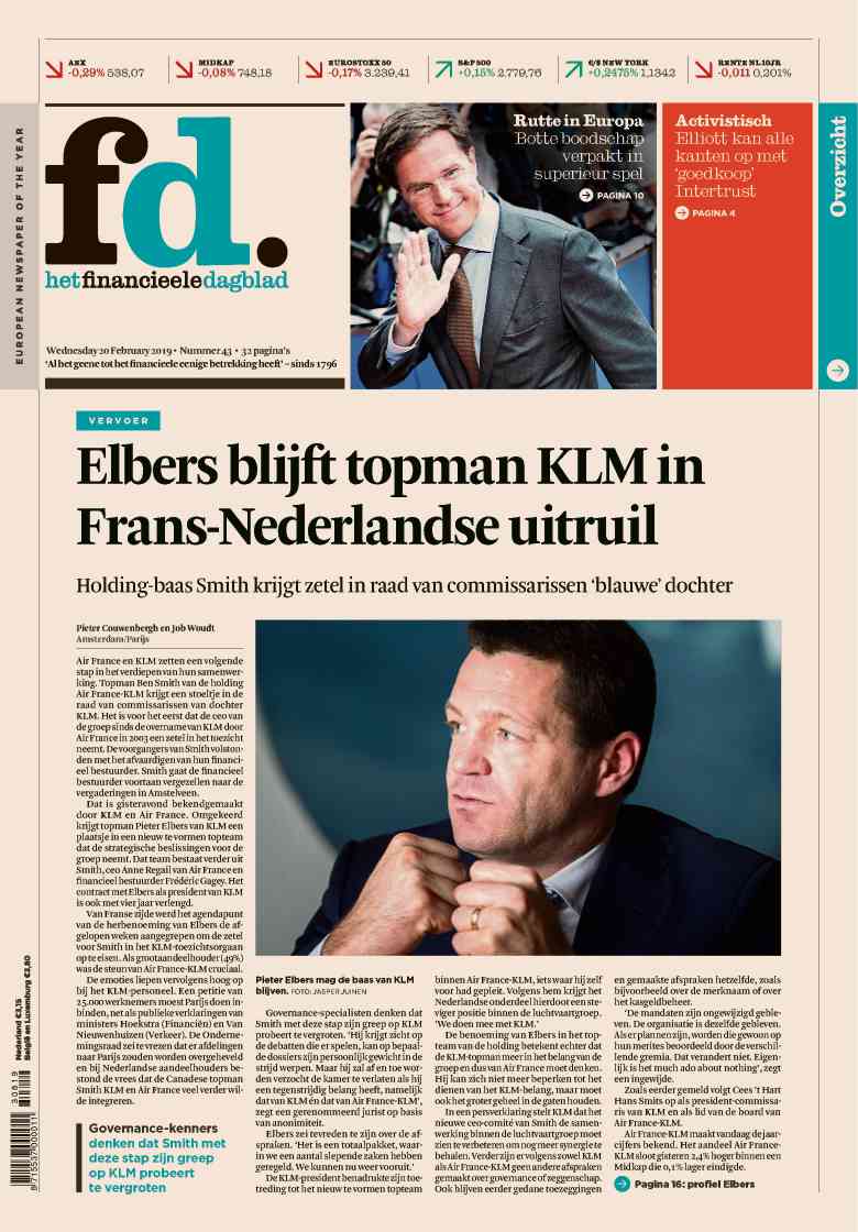Krant | Het Financieele Dagblad