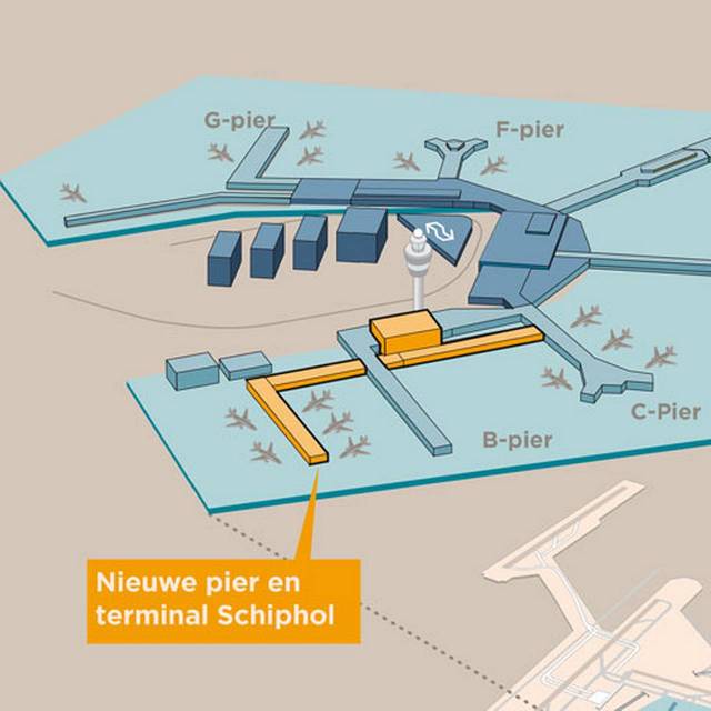 Schiphol krijgt nieuwe terminal voor 14 miljoen passagiers | Het ...